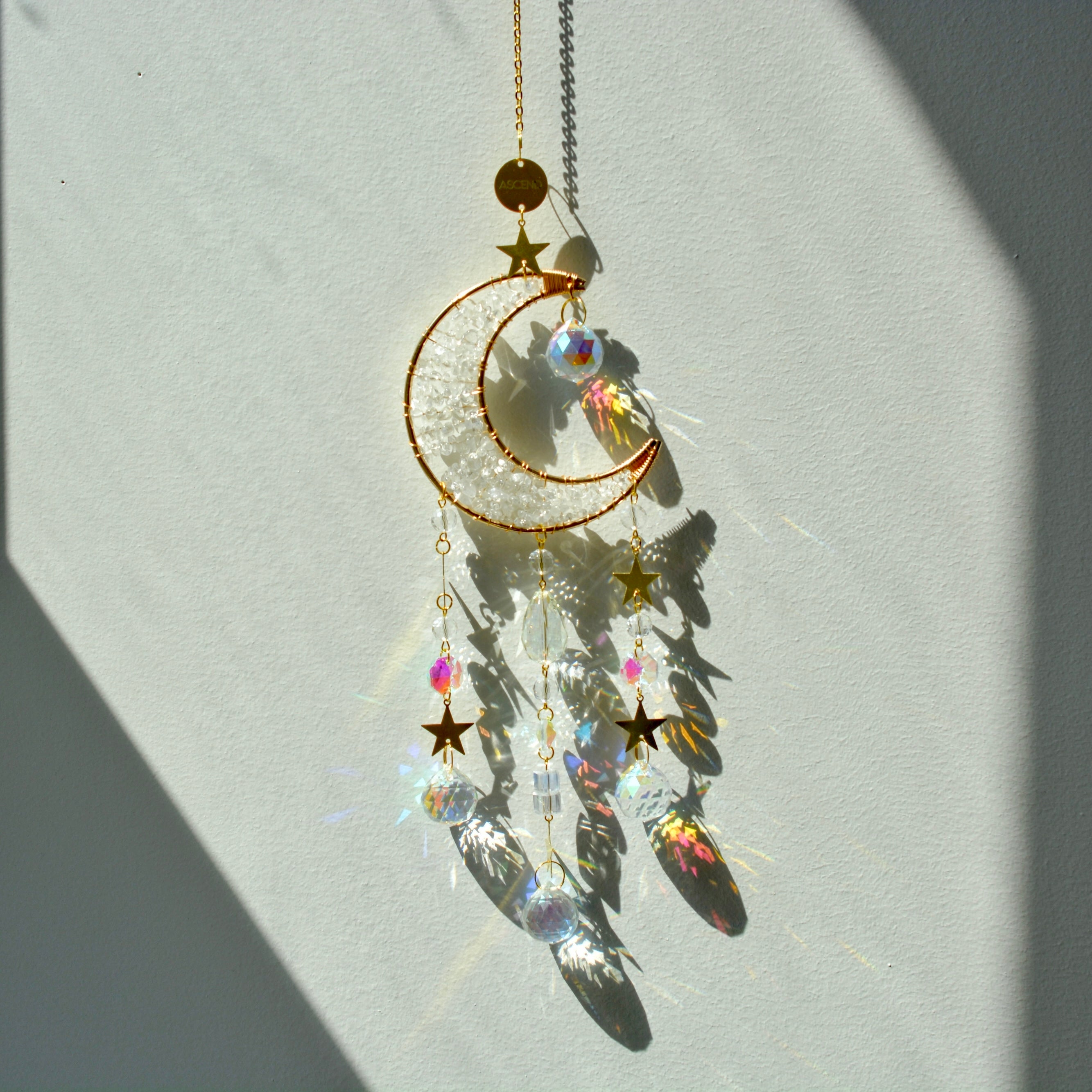 Lunar Radiance Suncatcher – Pumpkin & Gray